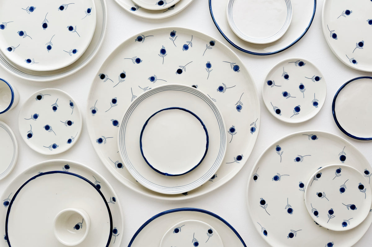 Watercolor Rim Plates – JennaVandenBrinkCeramics