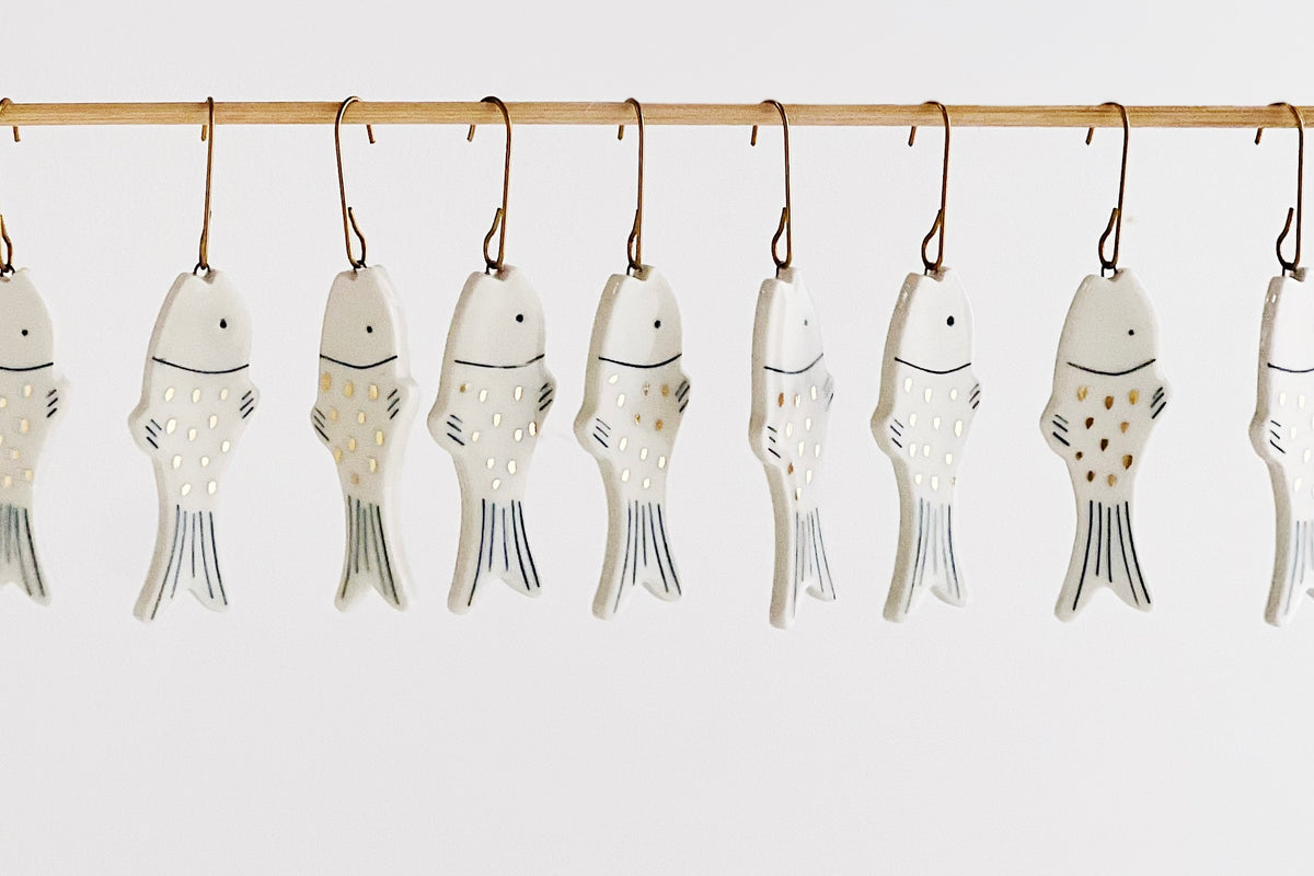 Little Fish Ornament – JennaVandenBrinkCeramics